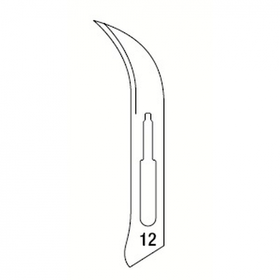 SCALPEL BLADES N.12 – 100 pcs | CORICAMA - Since 1873